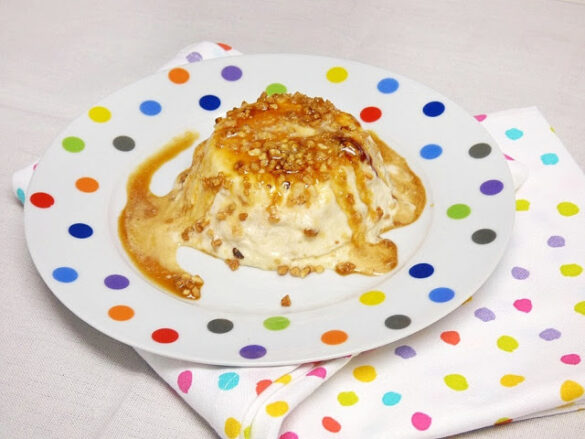 Flan helado con avellanas - Mis Cosillas de Cocina