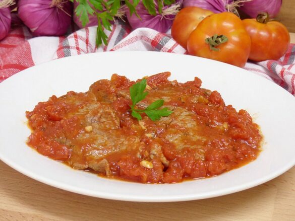 Carne a la pizzaiola | Receta fácil - Mis Cosillas de Cocina