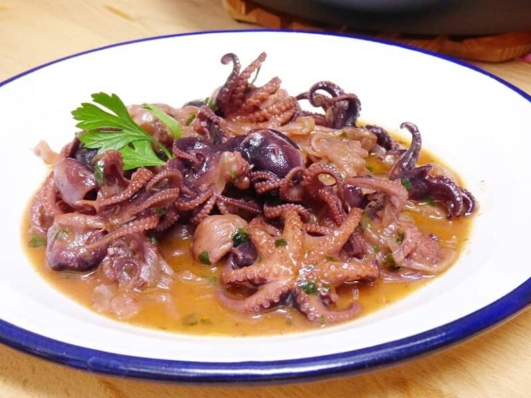 Pulpitos con cebolla - Mis Cosillas de Cocina